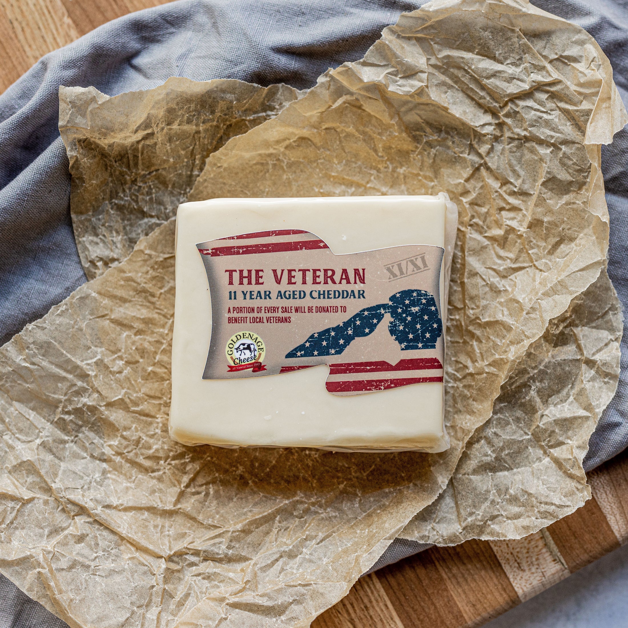 The Veteran 11 Year Aged Cheddar – Golden Age Cheese